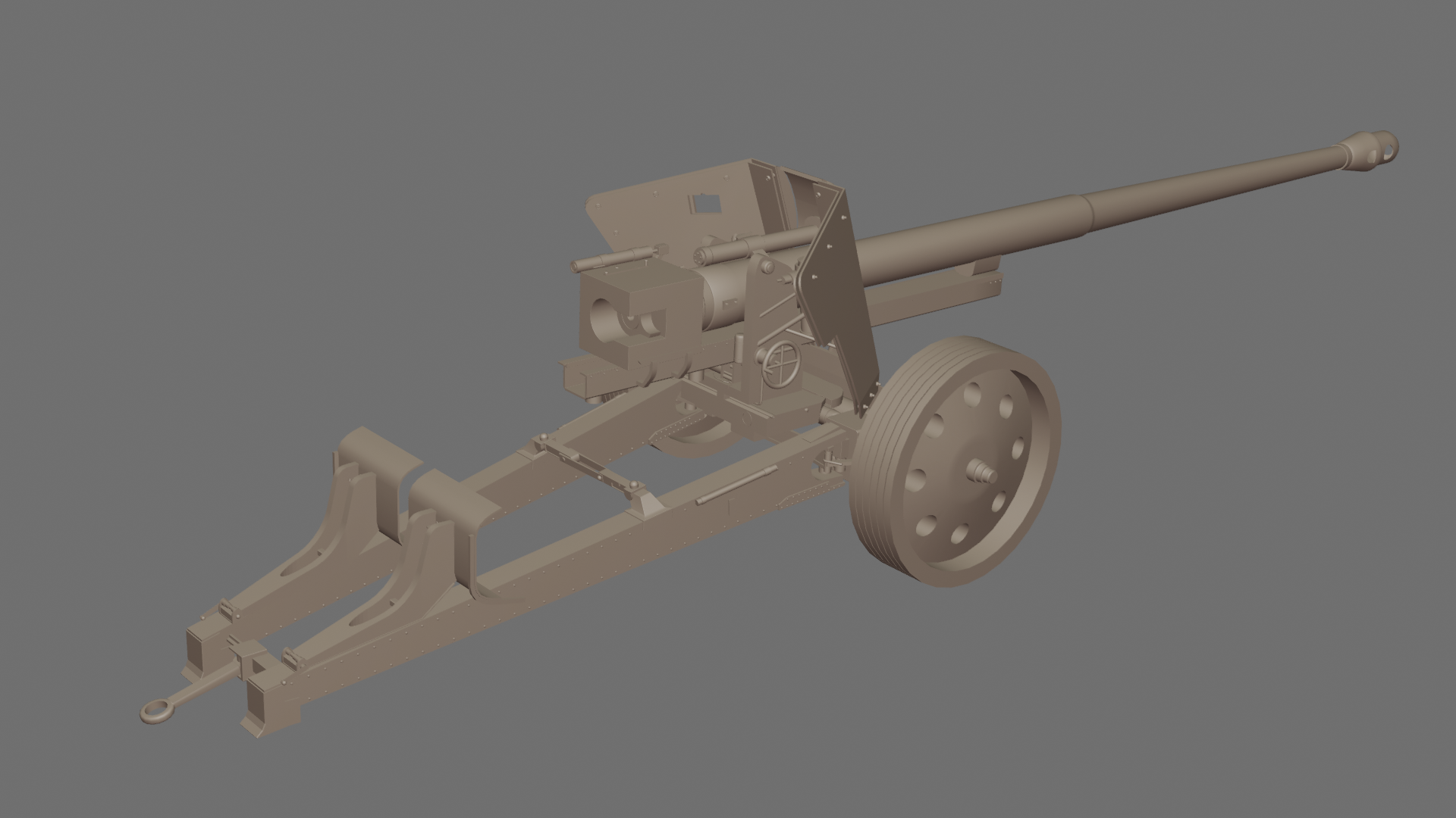 🔫 Anti-tank gun Pak 43・ OBJ File for ・Cults
