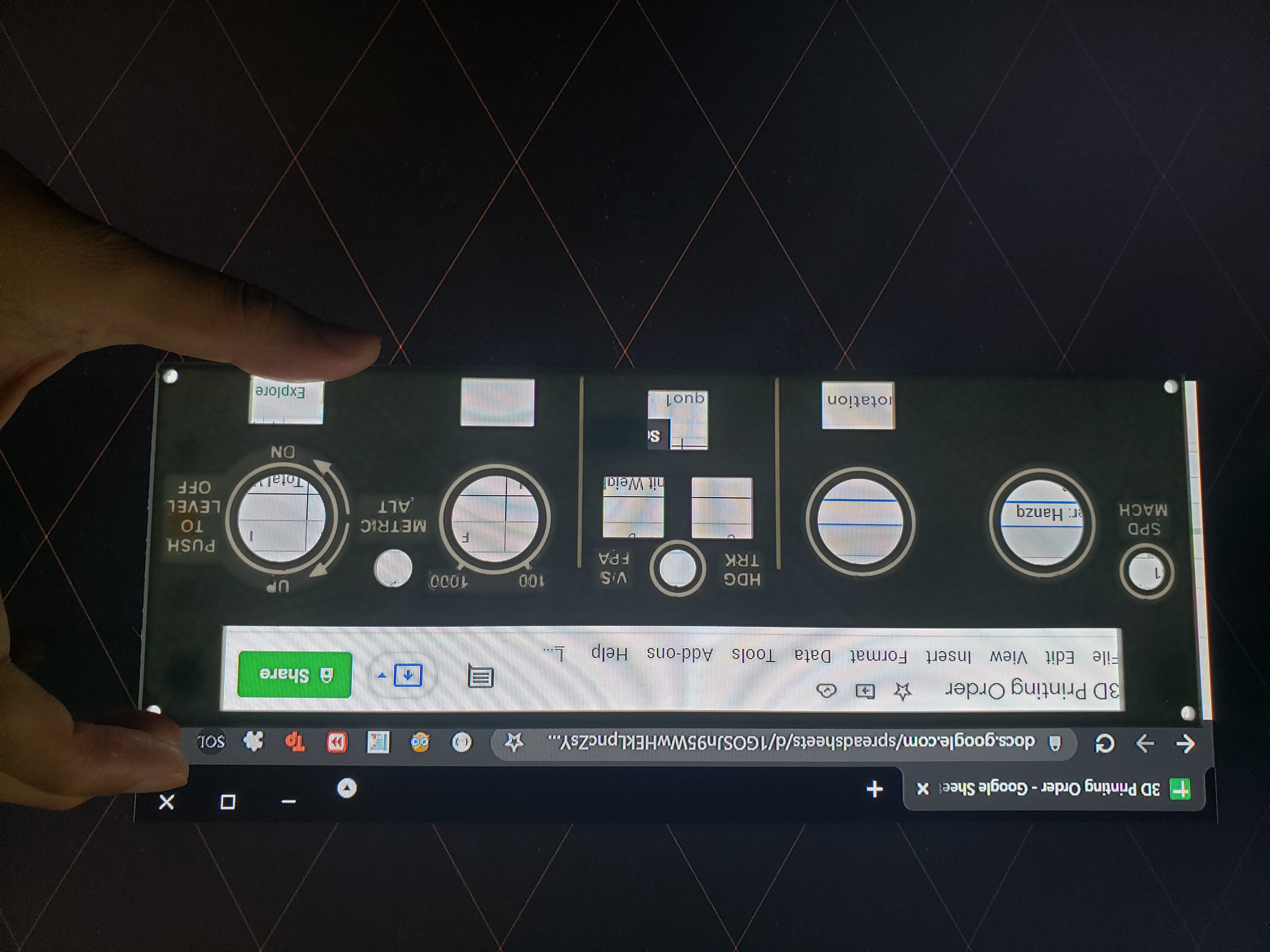 ️ A320 FCU Panel Fully 3D Print・ STL File for ・Cults