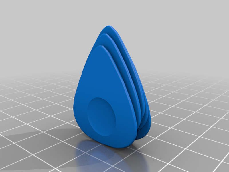 Free 3D file Multi Pick- Guitar Pick to Simulate a 12 String Guitar ⛏️ ...