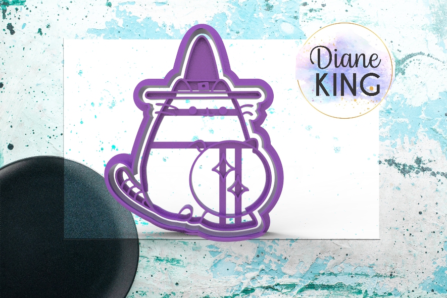 STL file pusheen with magic ball 🪄 ・3D printing template to download・Cults