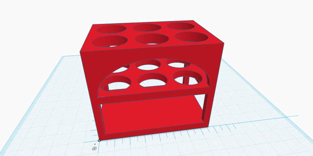 🥼 2 x 3 test tube rack for .75" tubes・Free 3D File for ・Cults