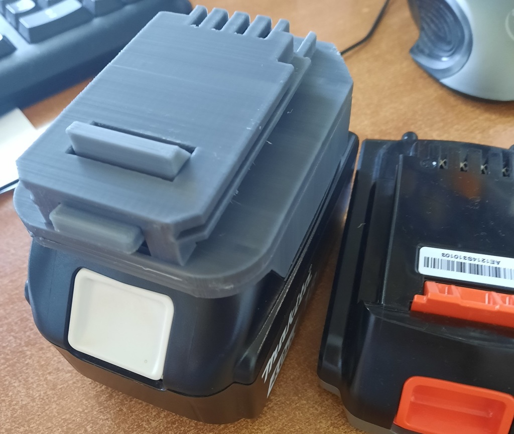 Free 3D file Makita to Black and Decker battery adapter 🔋 ・Object to ...