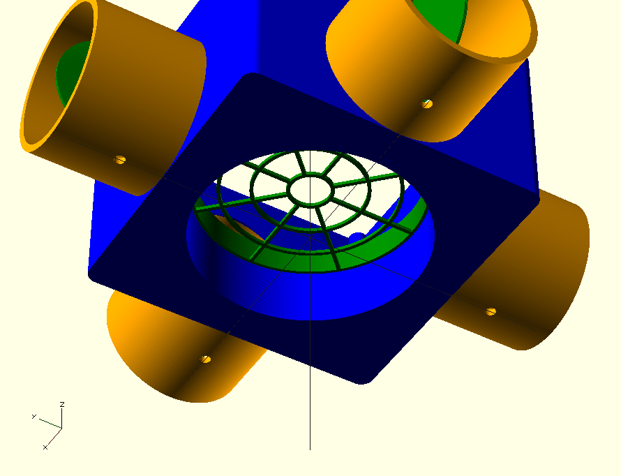 Free STL file In-line duct fan mixing box 📦 (SCAD)・3D print design to ...