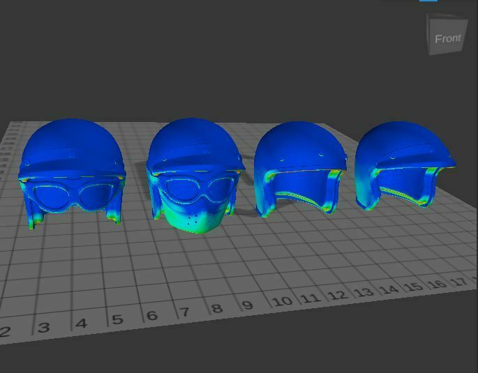 🪖 Helmet retro - Pack 01・ STL File for ・Cults