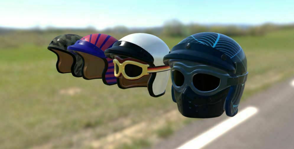 🪖 Helmet retro - Pack 01・ STL File for ・Cults