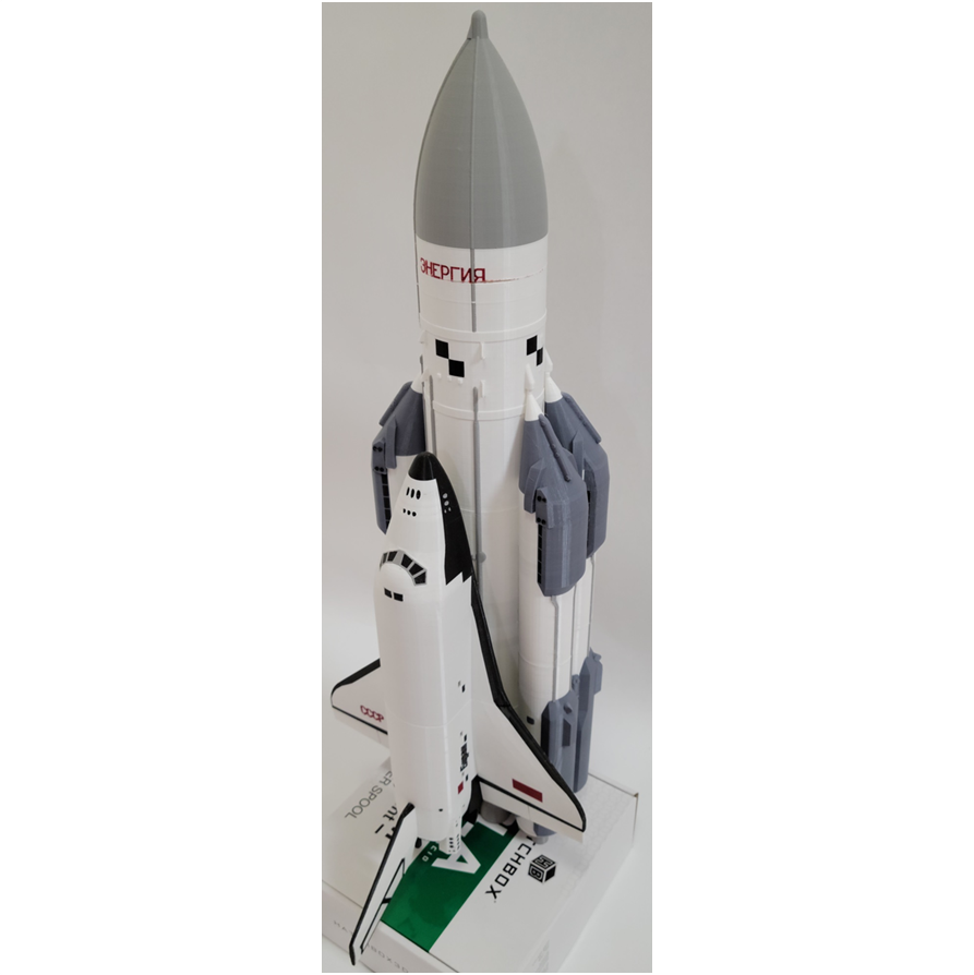 🛰 1/100 Buran with Energia・ STL File for ・Cults