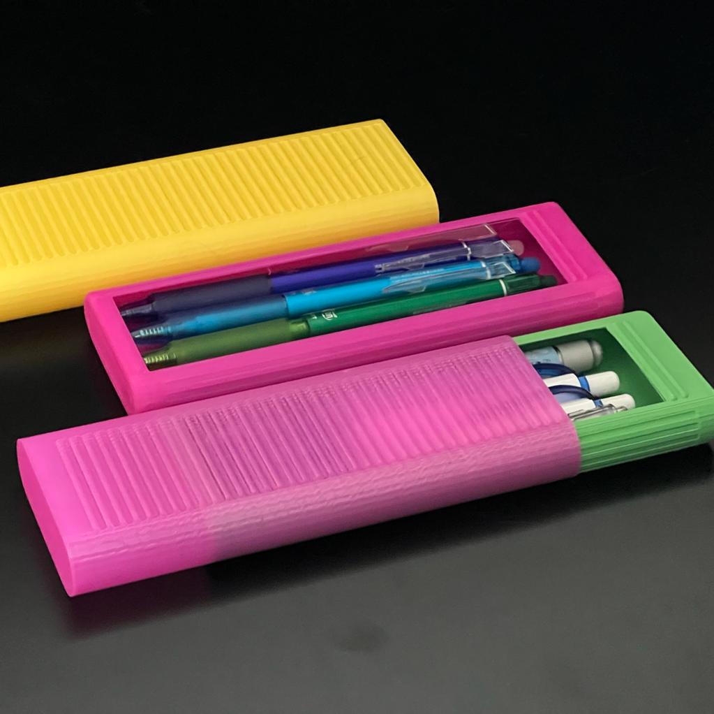 🖊️ Pen Tray with Vase Mode Cover・Free STL File for ・Cults