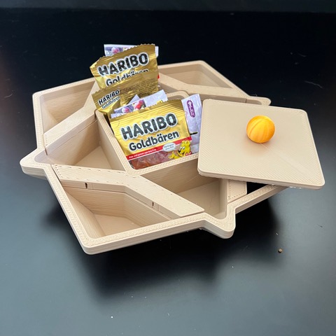 Free STL file Sectioned Coffee Table Tray with screw on add-ons ☕ (3MF ...