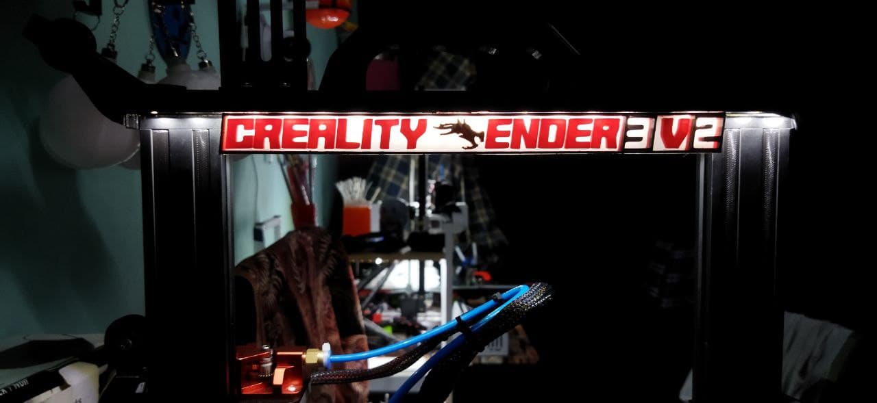 STL file Creality Ender 3 V2 Frame Logo bar 🖼️ ・3D printer model to ...