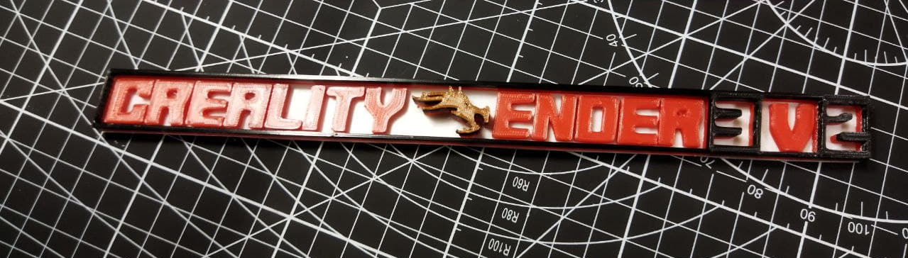 STL file Creality Ender 3 V2 Frame Logo bar 🖼️ ・3D printer model to ...