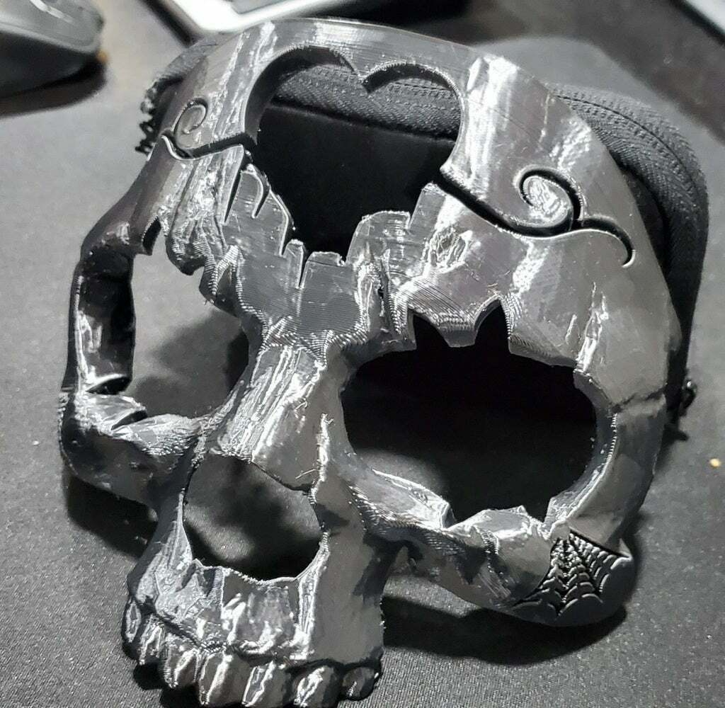 💀 Sugar Skull Mask・ STL File for 3D printing・Cults