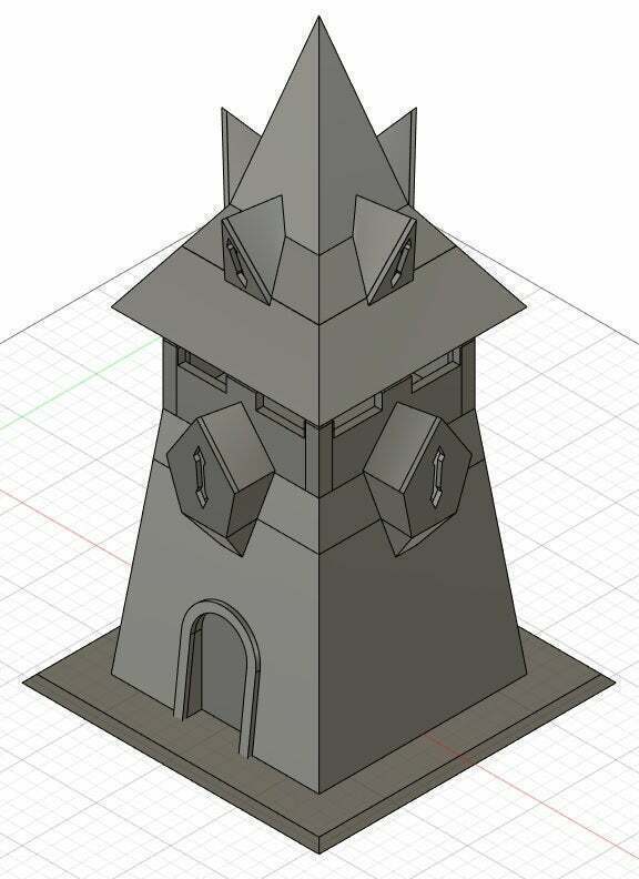 Free STL file Fantasy Human Watchtower 🎲 ・3D printable design to ...