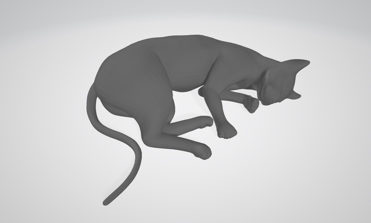 🐱 Cat sleeping・Free STL File for ・Cults