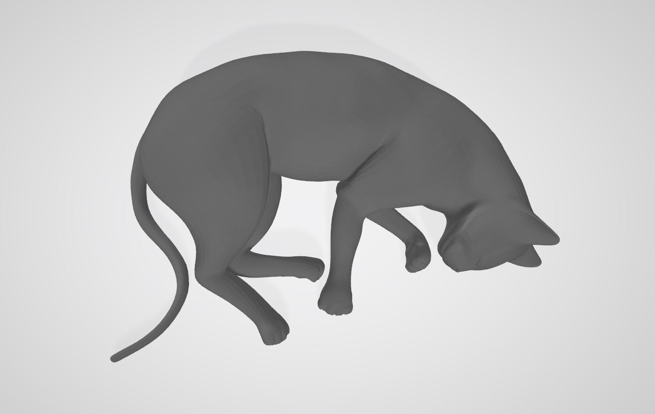 🐱 Cat sleeping・Free STL File for ・Cults