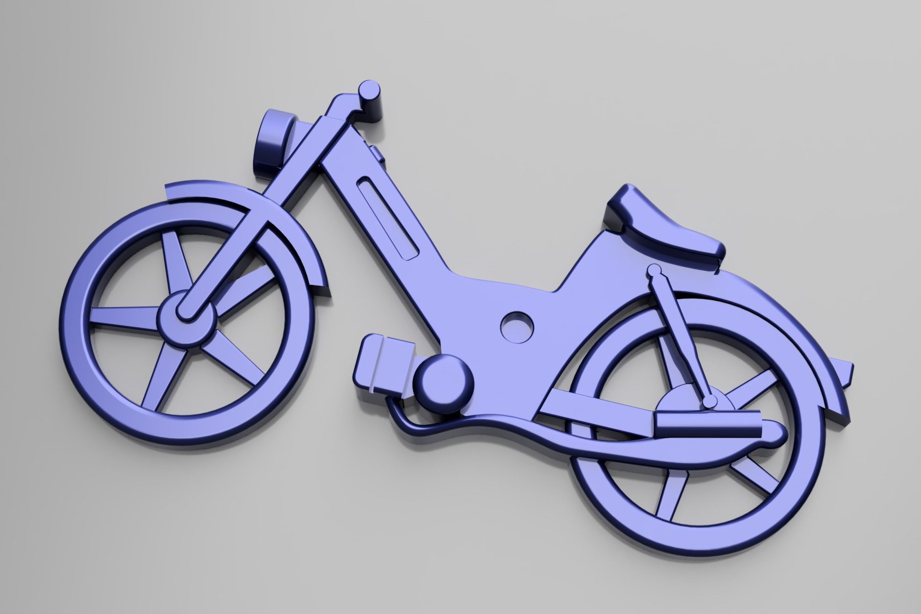 STL file Puch moped 3D miniature motorcycle keychain 🏍️ ・3D printable ...