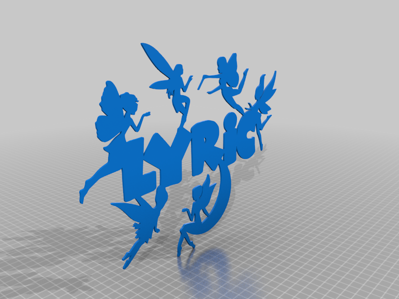🖼️ Lyric・Free STL File for 3D printing and CNC machining - Laser ...