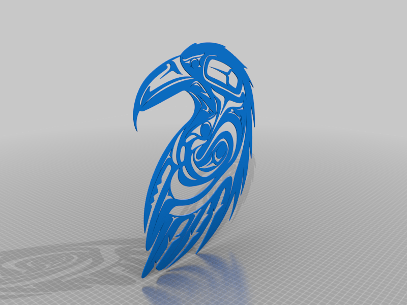 🐦 Totem Crow・Free 3D File for 3D printing and CNC machining - Laser ...