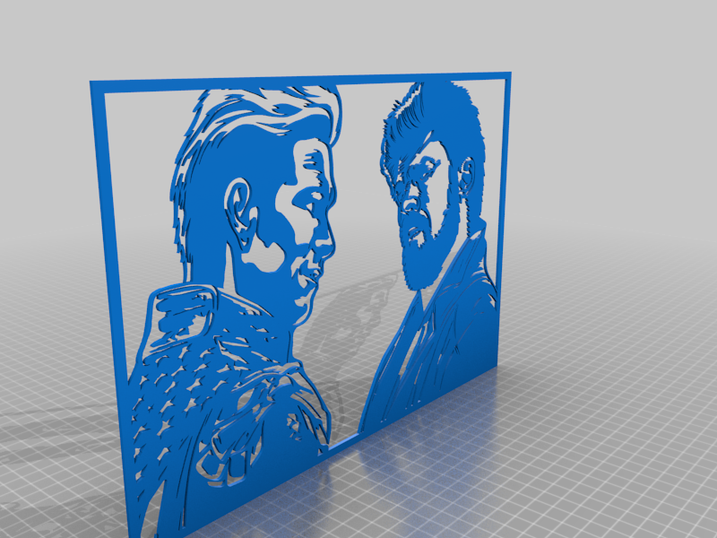 Free STL file Butcher vs Homelander : TheBoys 🖼️ (DXF and SVG)・Design ...