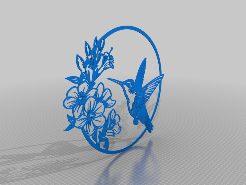 🎨 Hummingbird・Free 3D File for 3D printing and CNC machining - Laser ...
