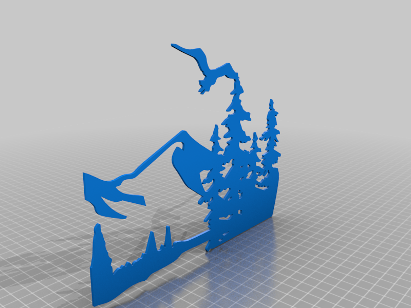 Free 3D file A river in the woods 🖼️ ・3D printer design to download・Cults