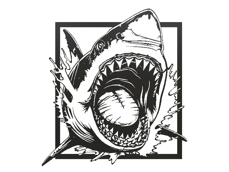 Free 3D file Shark Attack 🦈・3D printer design to download・Cults