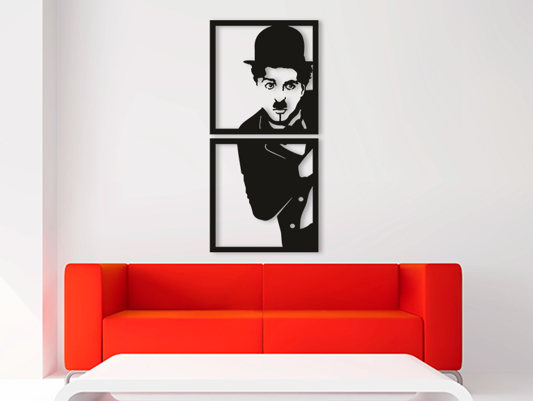 Fichier STL gratuit Charlie Chaplin 🪢 (DXF et SVG)・Modèle pour ...