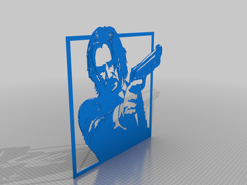 🖼️ John Wick・Free 3D File for ・Cults