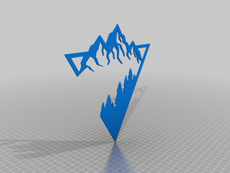 🖼️ Mountains・Free STL File for 3D printing and CNC machining - Laser ...