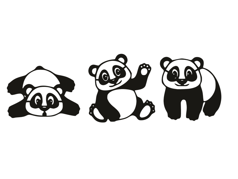 Free STL file Panda boom 🐼 (DXF and SVG)・3D printable model to download ...