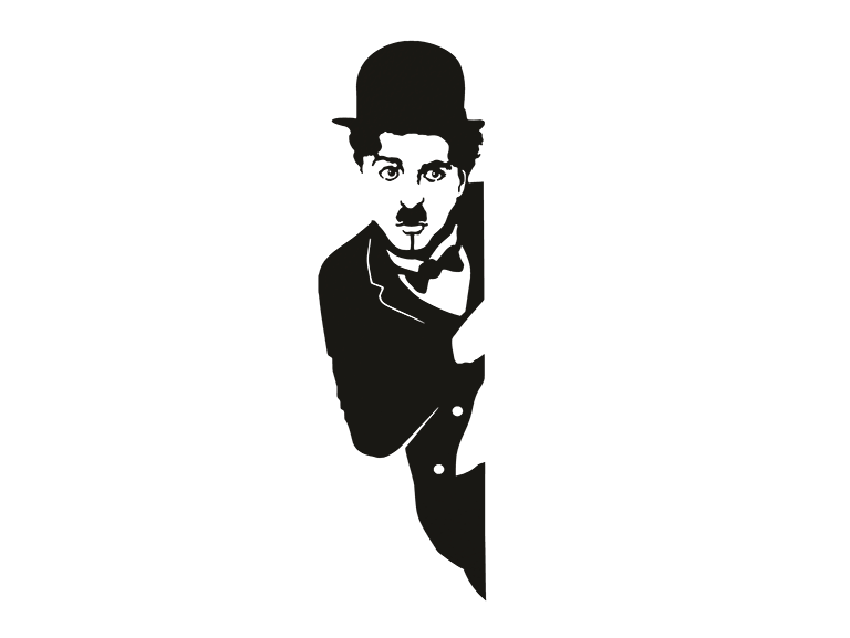 Fichier STL gratuit Charlie Chaplin 🪢 (DXF et SVG)・Modèle pour ...