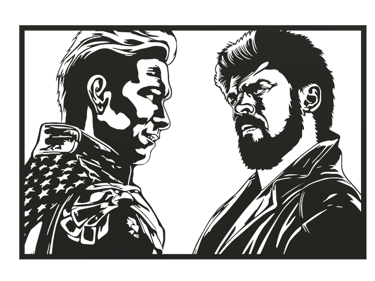 🖼️ Butcher vs Homelander : TheBoys・Free STL File for 3D printing and ...