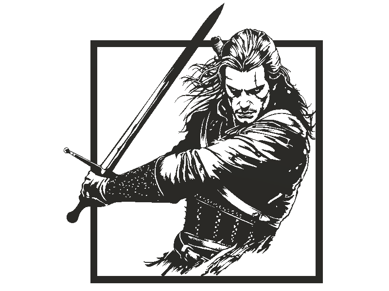 🎨 The Witcher・Free 3D File for 3D printing and CNC machining - Laser ...
