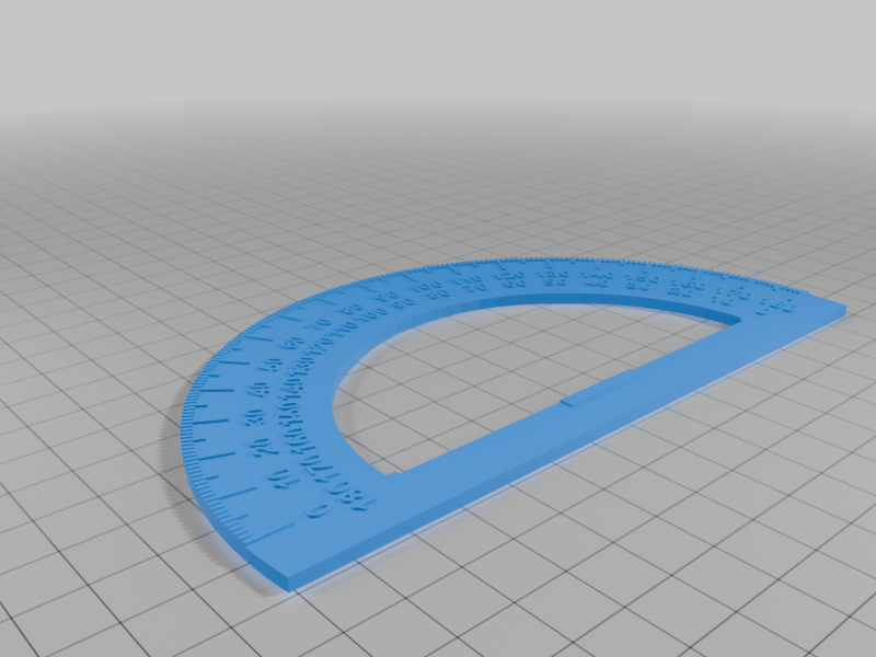 📐 Protractor・Free 3D File for ・Cults