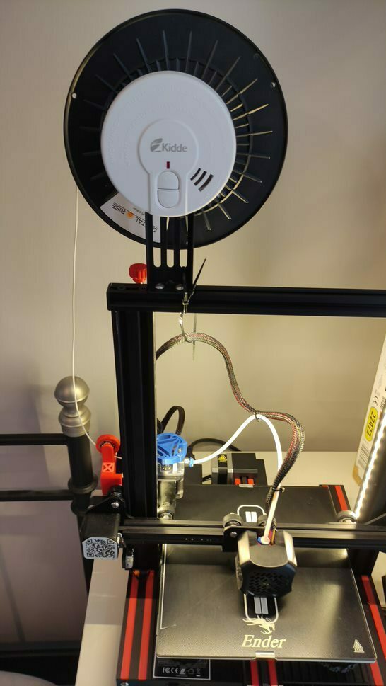 Free 3D file Ender 3 Spool Holder Smoke Alarm Mount 🚬 ・3D printer model ...