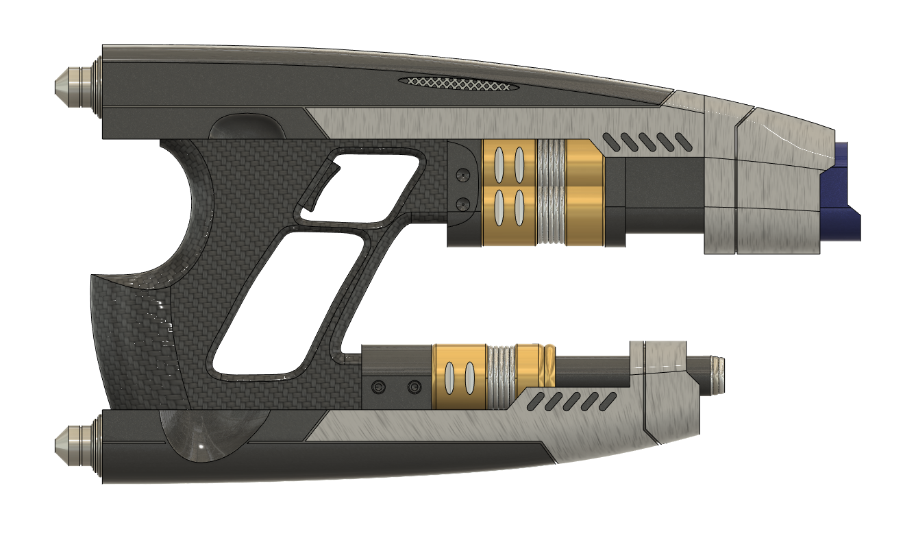 STL file Star Lord Blaster - Marvel ⭐ (OBJ)・3D print design to download ...