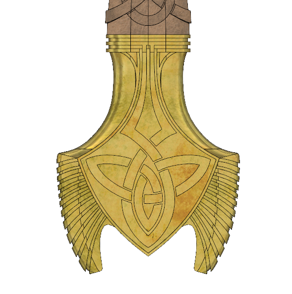 🗡️ Bifrost Sword - Hofund - Heimdall - Thor・ STL File for ・Cults