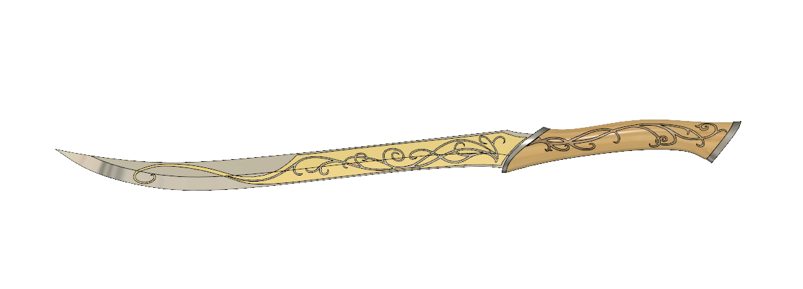 🗡️ Legolas Dagger - Lord Of The Rings・ STL File for 3D printing・Cults