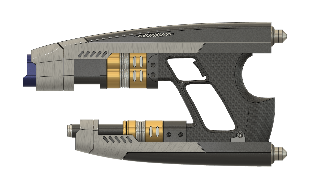 STL file Star Lord Blaster - Marvel ⭐ (OBJ)・3D print design to download ...