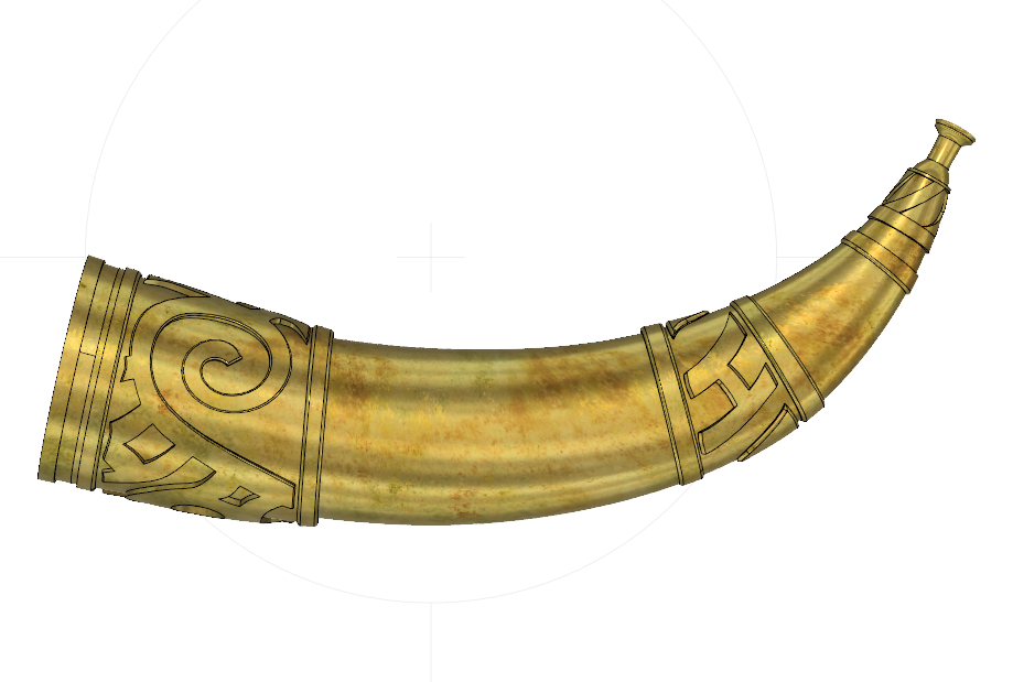 📯 Nordic Battle Horn・ STL File for ・Cults