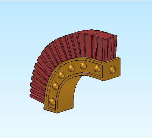 🛰 Space Marine Helmet Crest・ STL File for 3D printing・Cults