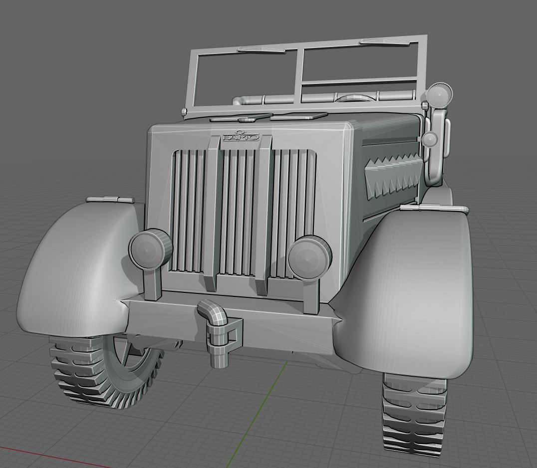 🪖 Sd.Kfz 9 Famo - German Half-track for Wargame・ STL File for ・Cults