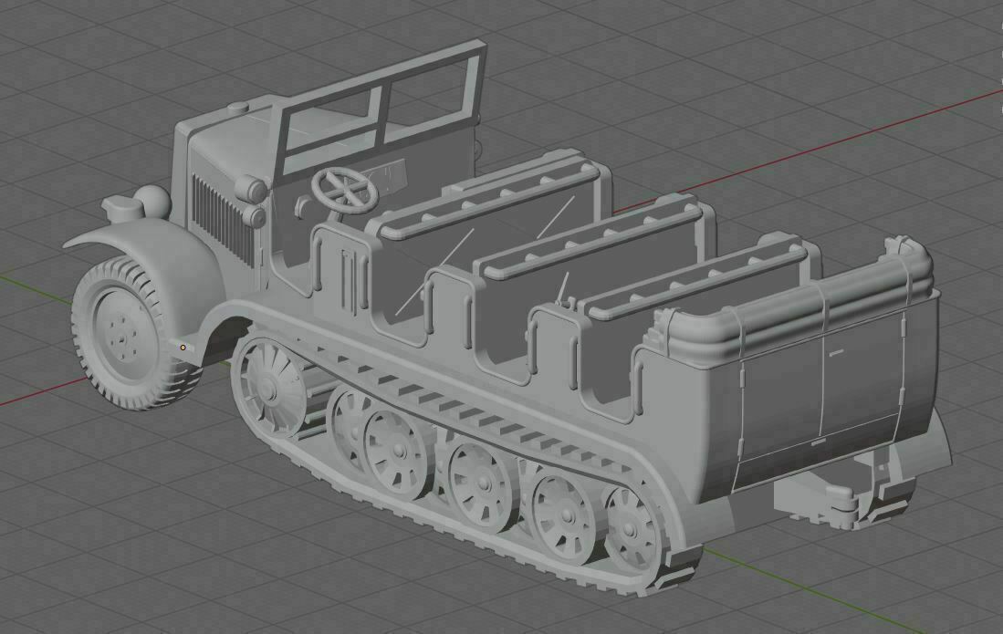 🪖 Sd.Kfz 6・ STL File for ・Cults