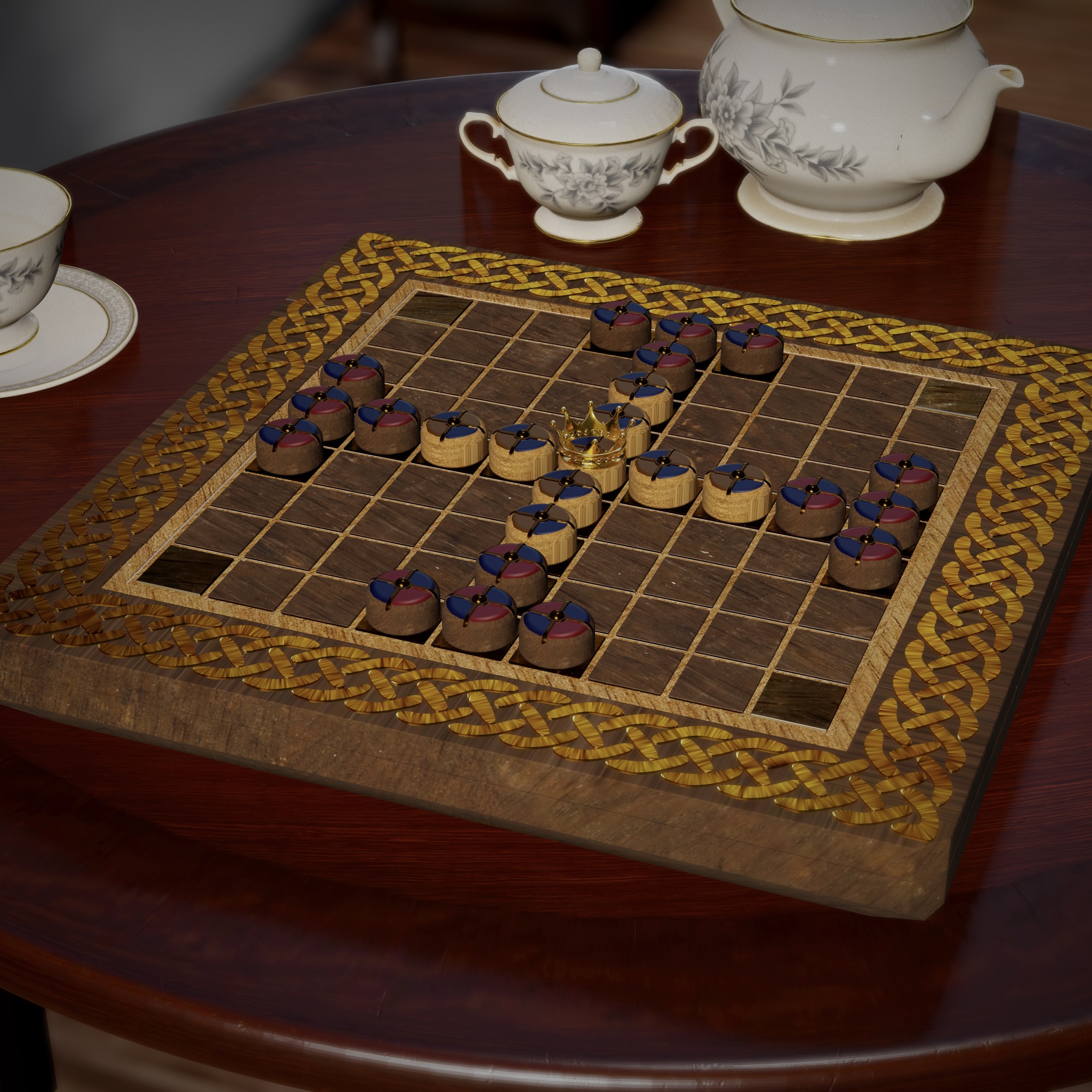 🤴 Tablut Boardgame Viking Game・ 3D File for ・Cults