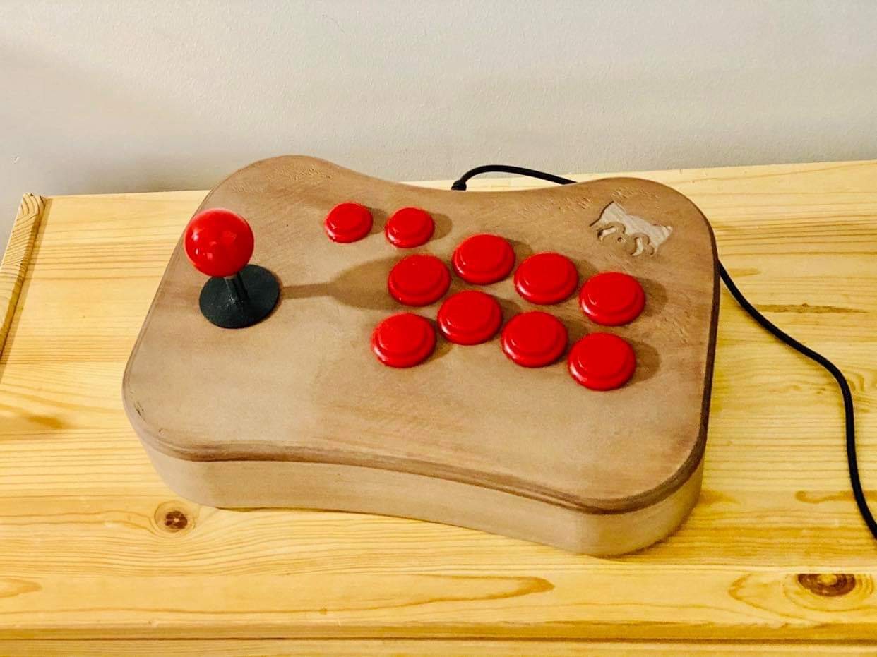 3D file Wooden Arcade Joystick Machine Arcade Stick for Home Video ...