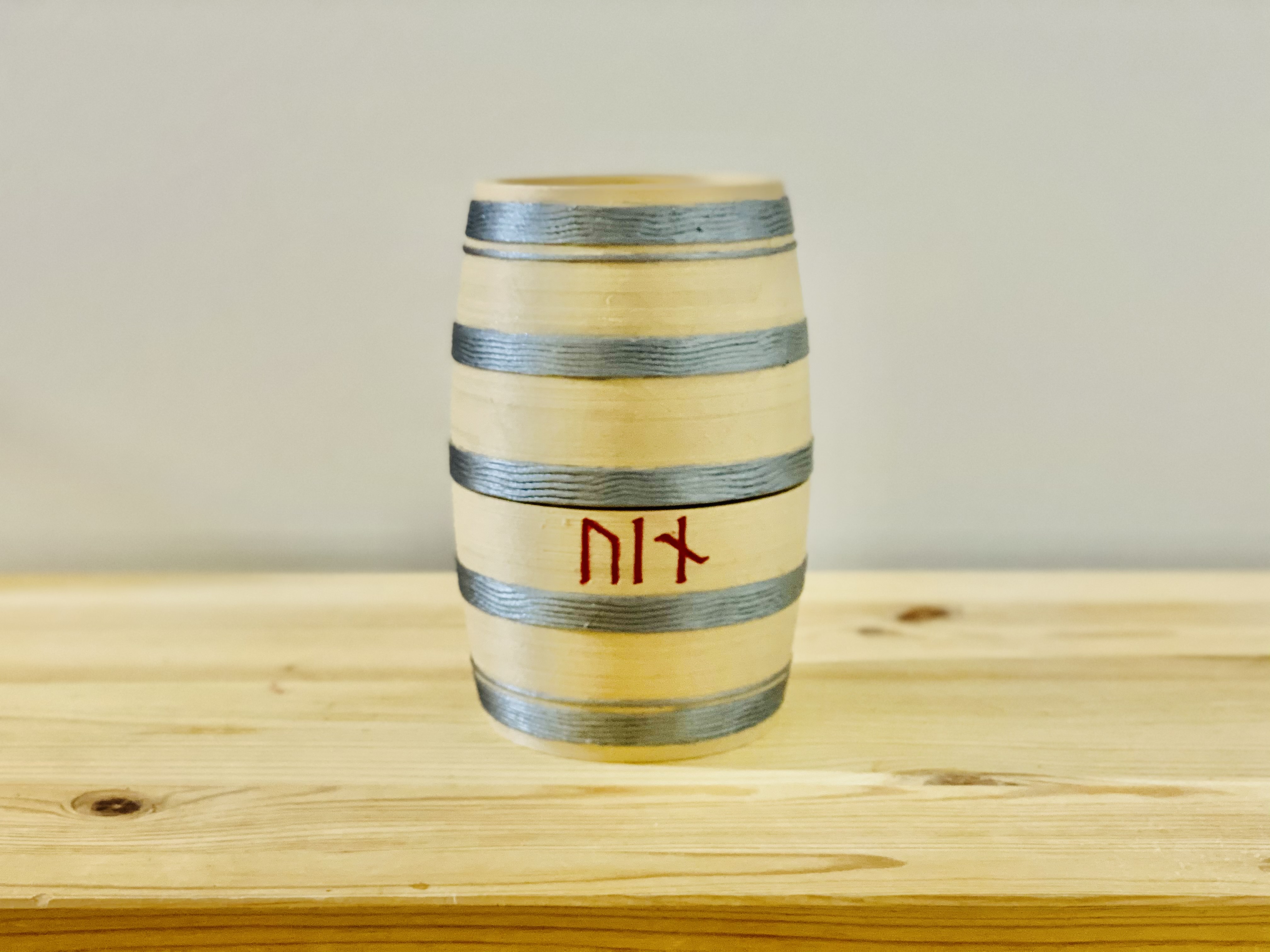 3D file Wooden Wine Barrel Dice Set Box 🪵 ・3D printing model to ...