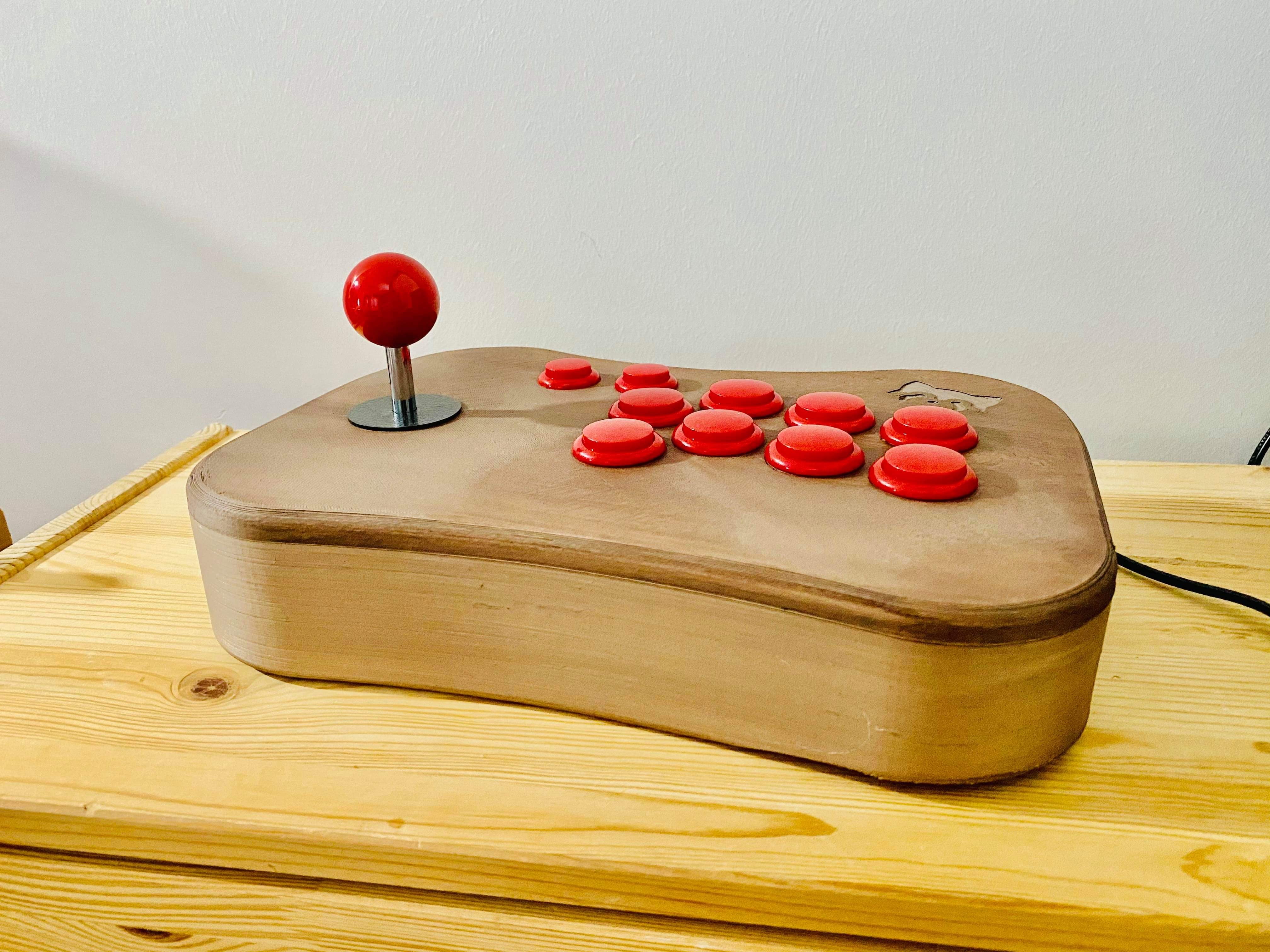 3D file Wooden Arcade Joystick Machine Arcade Stick for Home Video ...