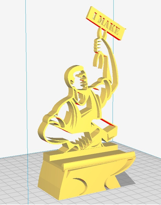Free 3D file "I Make Man" Phone Stand 👨 ・3D print object to download・Cults