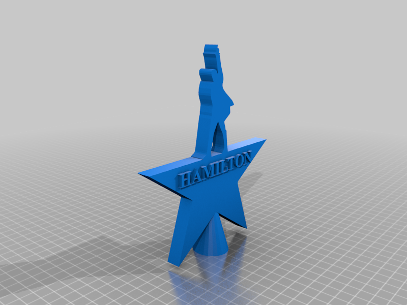 🌳 Hamilton Logo Tree Star・Free STL File for ・Cults