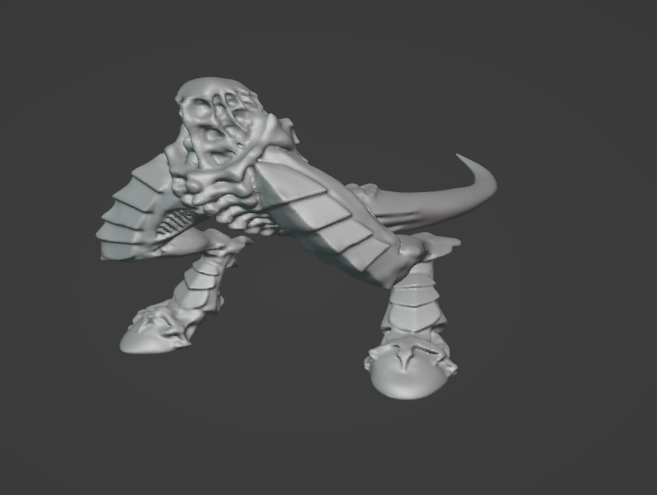 👽 Tyranno Alien Warrior Legs・Free STL File for ・Cults