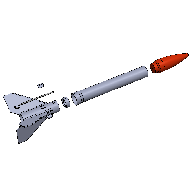 🚀 Launchable 3D-Printed Rocket・ STL File for ・Cults